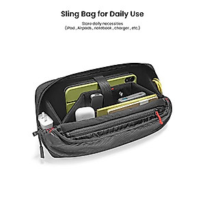 tomtoc Carrying Case for Steam Deck Console & Accessories, Protective Shoulder Bag Pouch with Pockets Fit Console, Original AC Charger Adapter, Original Dock, Lightweight Everyday Carry Bag for Travel