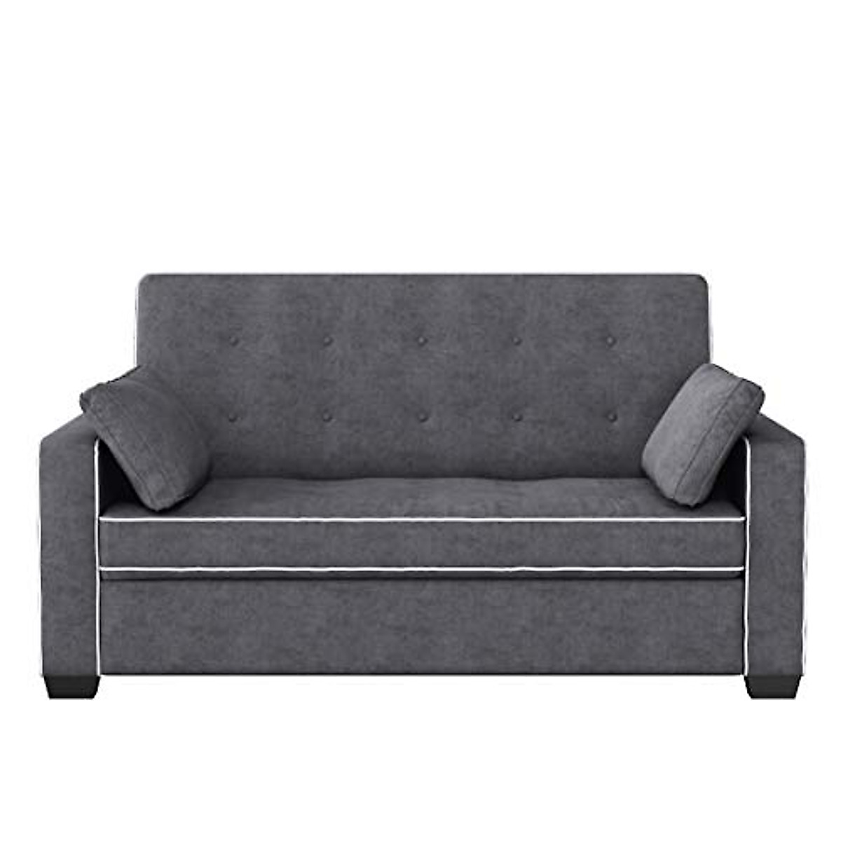 Serta Convertible Sofa, Charcoal