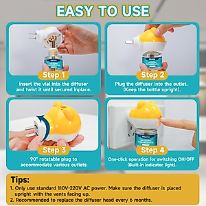 Woyamay Dog Calming Diffuser - Dog Pheromones Calming Diffuser for Dog Anxiety Relief 6-in-1 Dog Pheromone Diffuser Kit with 2 Diffuser + 4 Refill 48ml Vial - 120 Days Pheromone Diffuser to Calm Dogs