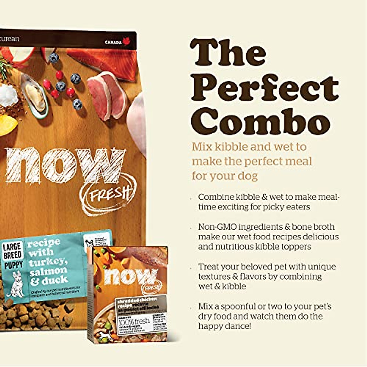 Now Fresh Wet Dog Food - 12.5 oz (12 Ct) - Grain Free Wet Dog Food -Turkey Stew with Bone Broth Recipe - for Small, Medium and Large Breed Dogs