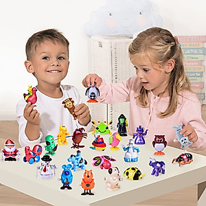 Wind Up Toys - 25pcs Wind-up Animals Toys Flipping Walking Jumping Clockwork Bulk Toys for Kids Birthday Gift Party Favors, Games Toys Kids Prizes,Treasure Box Toys,Prize Box