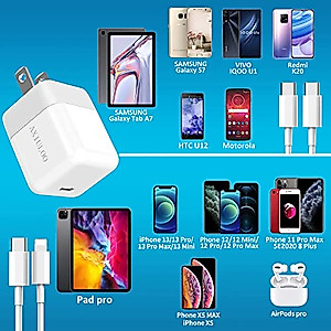 LUOATIP 3-Pack 20W USB C Fast Charger for iPhone 14/14 Plus/14 Pro/14 Pro Max/13/12/11/SE 2020 XS XR X 8, iPad, AirPods Pro, PD Type C Wall Block Charging Plug Cube Power Adapter Box USBC Brick