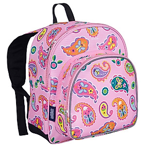 Wildkin 12 Inch Kids Backpack with Modern Nap Mat (Paisley)