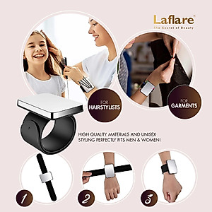 Laflare Braiding Rack for Hair with Comb set & Braid Gel Wristband & Hair clip, Hair Rack (Hair Extension Holder with 60 Pegs,) with Hair Braiding Accessories (WOOD COLOR COMBO4)