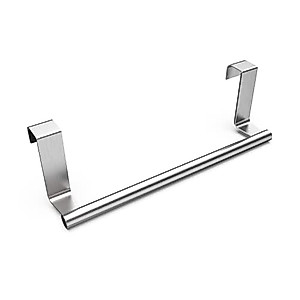 Towel Rack for Cabinet, Strong Steel Kitchen Over Cabinet Towel Bar Holder, 9" Wide - 2 Pack