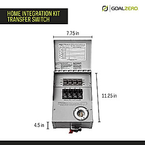 Goal Zero Yeti Home Integration Kit Transfer Switch, Powers up to 4 Circuits