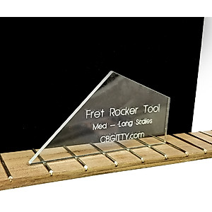 2pc. Laser-cut Acrylic Fret Rockers - The easy way to check your frets!