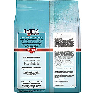 Kaytee Forti-Diet Pro Health with Natural Colors Conure and Lovebird Food, 4 lbs.