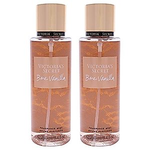 Bare Vanilla by Victorias Secret for Women - 8.4 oz Fragrance Mist - Pack of 2