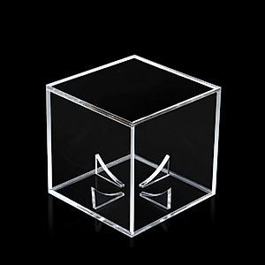 Baseball Display Case, UV Protected Acrylic Baseball Holder, Display Case for Autographed Baseball, Tennis Ball, Golf Ball, Memorabilia Display Cases (Baseball Case 1 Pack)