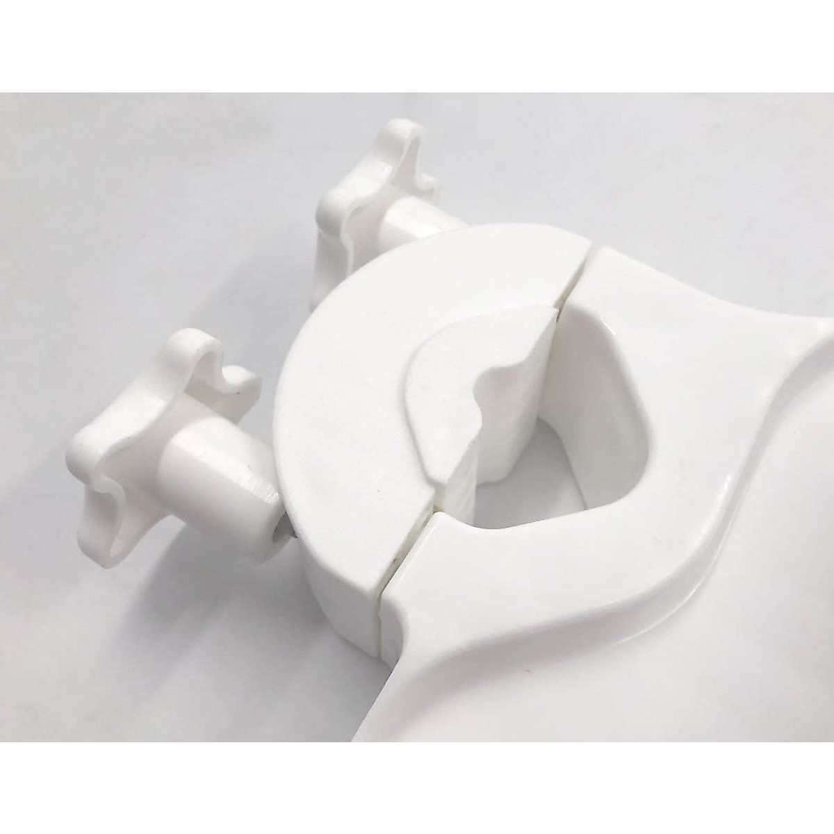 OUBO Adjustable White Pole Post Mounted Square Utility Access Shelf Tray US100 Holders Fit on Any Chair