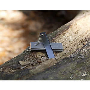 UST MagBar Fire Starter with Durable, Lightweight Design, Built-in Ferro Rod and Serrated Edge for Hiking, Camping, Backpacking and Outdoor Survival