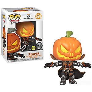 Funko Pop! Games: Overwatch - Reaper Pumpkin, Glow in The Dark, Exclusive