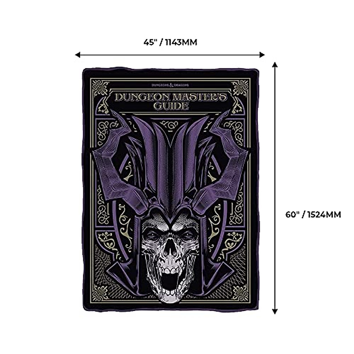 Dungeons & Dragons Player's Guide Fleece Throw Blanket - 45 X 60 Inches | Premium Quality Lightweight Blanket | Anime-Based Design - Cozy, Soft, and Warm for Gaming Nights and Beyond