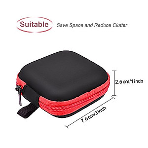 Sunmns 5 Pieces in Ear Bud Earphone Headset Headphone Case Mini Storage Carrying Pouch Bag