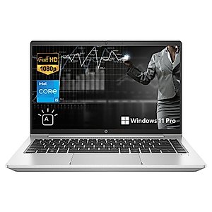 HP ProBook 440 G9 14" FHD Laptop for Business, Intel Core i5-1235U (10 Cores, Up to 3.3 GHz, Beat i7-1195G7), 16 GB RAM, 1TB SSD, Backlit KB, WiFi-6, Type C, Windows 10 Pro, w/GM Accessory