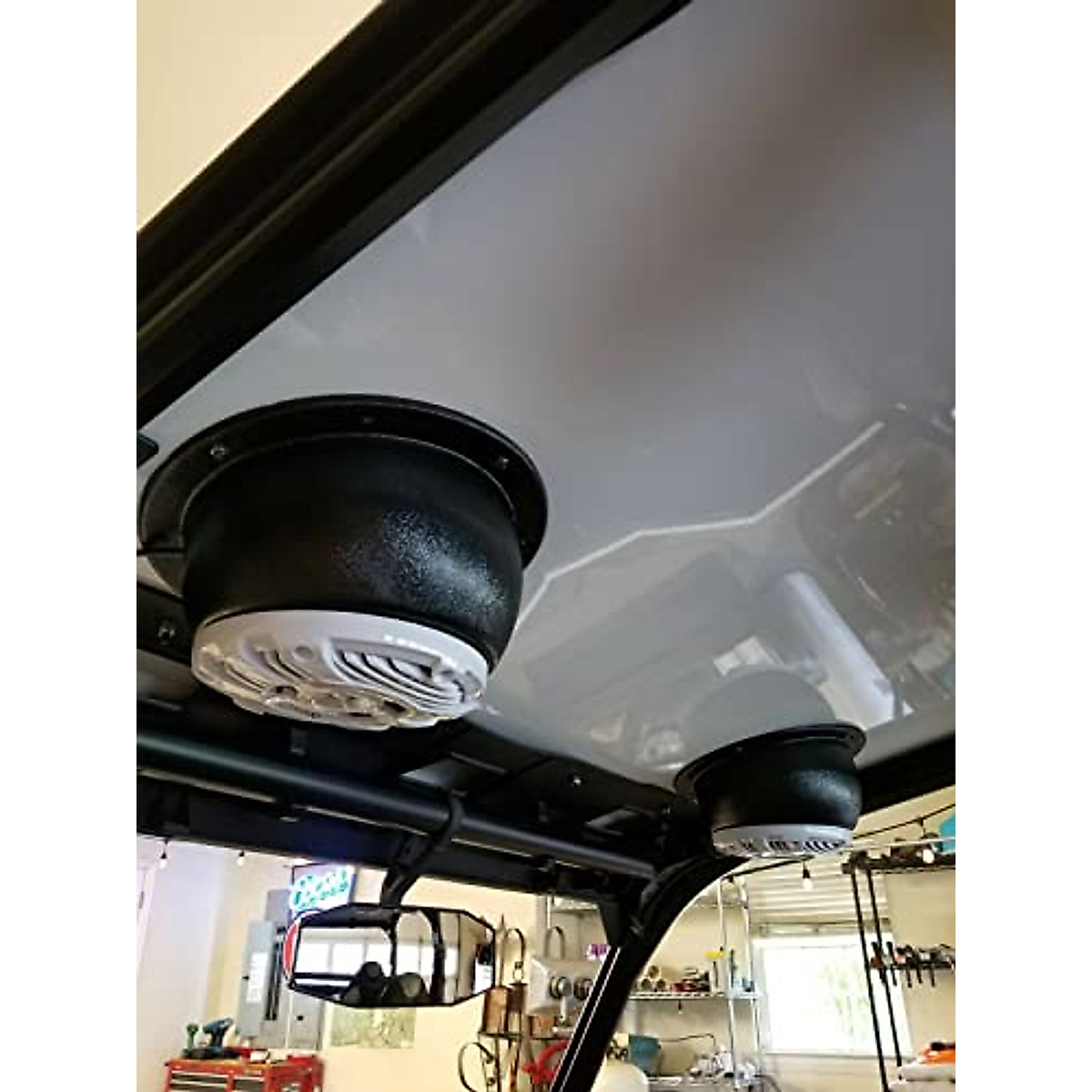 Single Universal Angled Speaker Enclosures Boxes Pods for Install of 6.5 Inch Speakers or Smaller 6 1/2" Speaker Enclosure