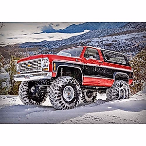 Traxxas Trailer Crawler 1979 Chevrolet K5 Blazer Reproduction Remote Control Car with Radio System, Red