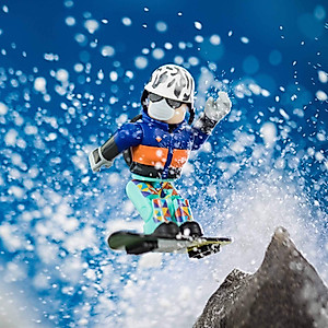Roblox Action Collection - Loyal Pizza Warrior + Shred: Snowboard Boy Two Figure Bundle [Includes 2 Exclusive Virtual Items]