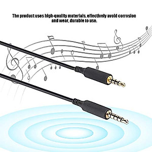 Zopsc Head-Mounted Gaming Headset Cable Male to Male with 3.5mm Gold-Plated Plug, Suitable for Logitech Astro A10 A40 A30 A50