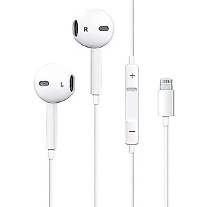 Wired Earphones for iPhone, Headphones with Microphone and Volume Control, Microphone Headset Compatible with iPhone 14/13/12/11 Pro Max Xs/XR/X/7/8 Plus Plug and Play