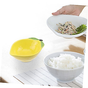 Housoutil 3pcs Ceramic Dish Sushi Candy Kids Dinnerware Sets Kids Snack Container Serving Plate Ceramic Salad Bowls Ceramic Dipping Bowls Sauce Container Small Ceramic Bowls Sauce Fruit Dish