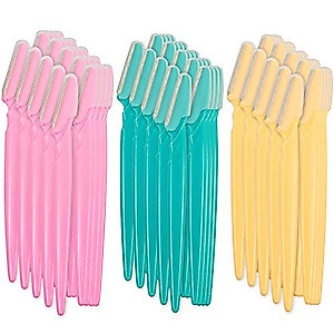 60 PCS Eyebrow Razor Facial Hair knife Remover Makeup Tools Trimmer Sharper Shaver Hair Remover Set …