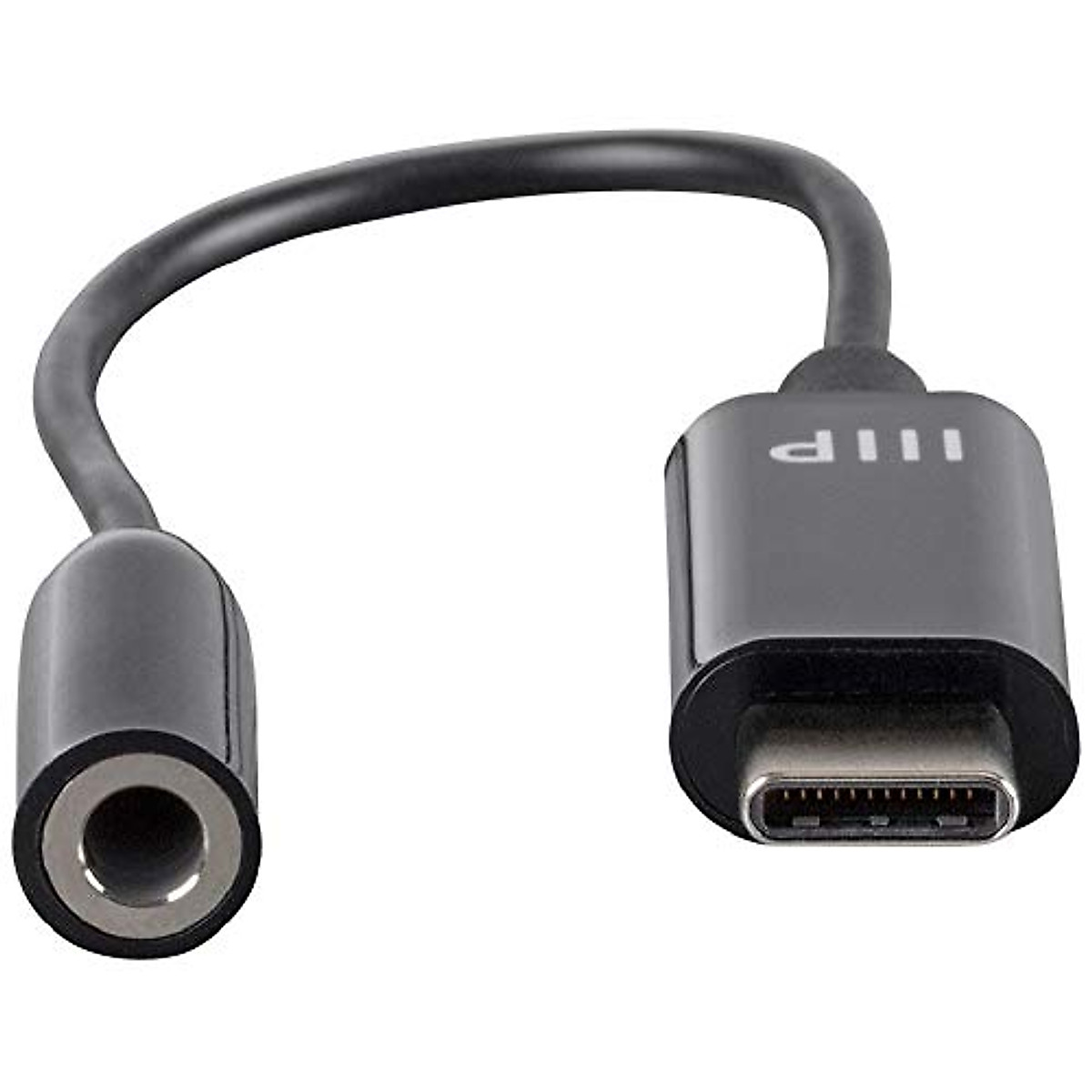 Monoprice 133044 USB-C to 3.5mm Auxiliary Audio Adapter Black For Google Pixel 2/XL, Moto Z/Z2, Essential PH-1, LG, HT And More