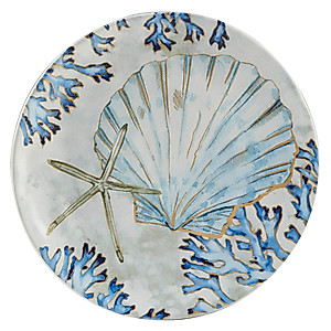 Certified International Playa Shells 8.5" Salad/Dessert Plates, Medium, Set of 4