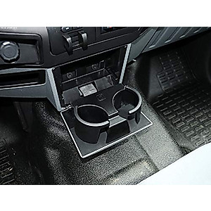 Kerman 8C3Z-2513562-AC in-Dash Cup Holder for 2011-2016 Ford F250 F350 F450 F550 (Steel Grey) by Kallia