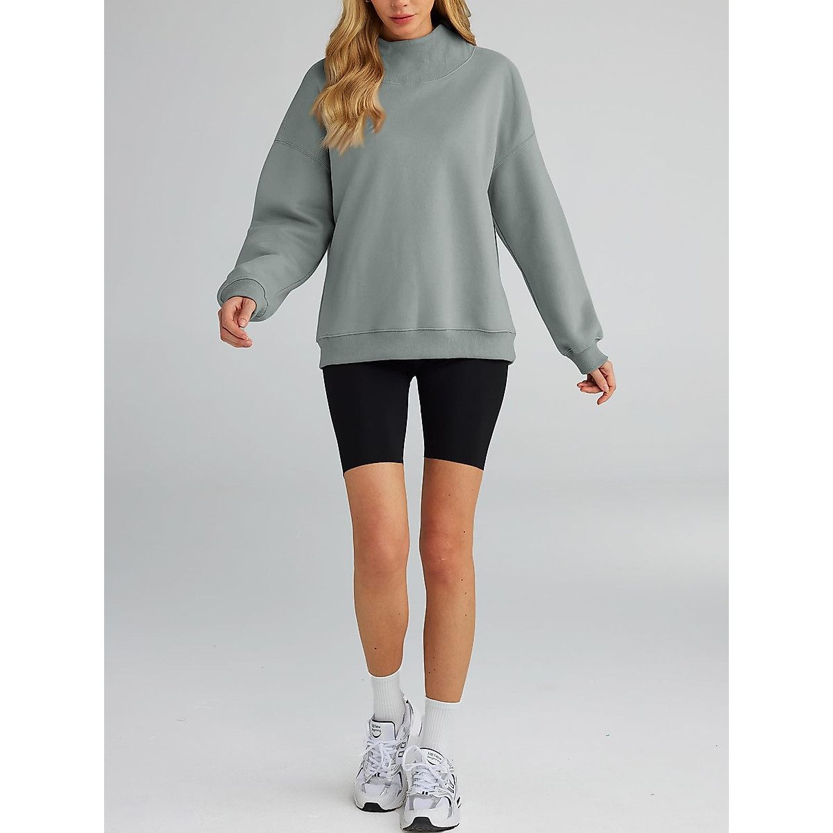 Trendy Queen Womens Oversized Sweatshirts Fall Fashion 2024 Crewneck Pullover Fleece Cute Hoodies Loose Teen Girls Y2K Outfits Clothes