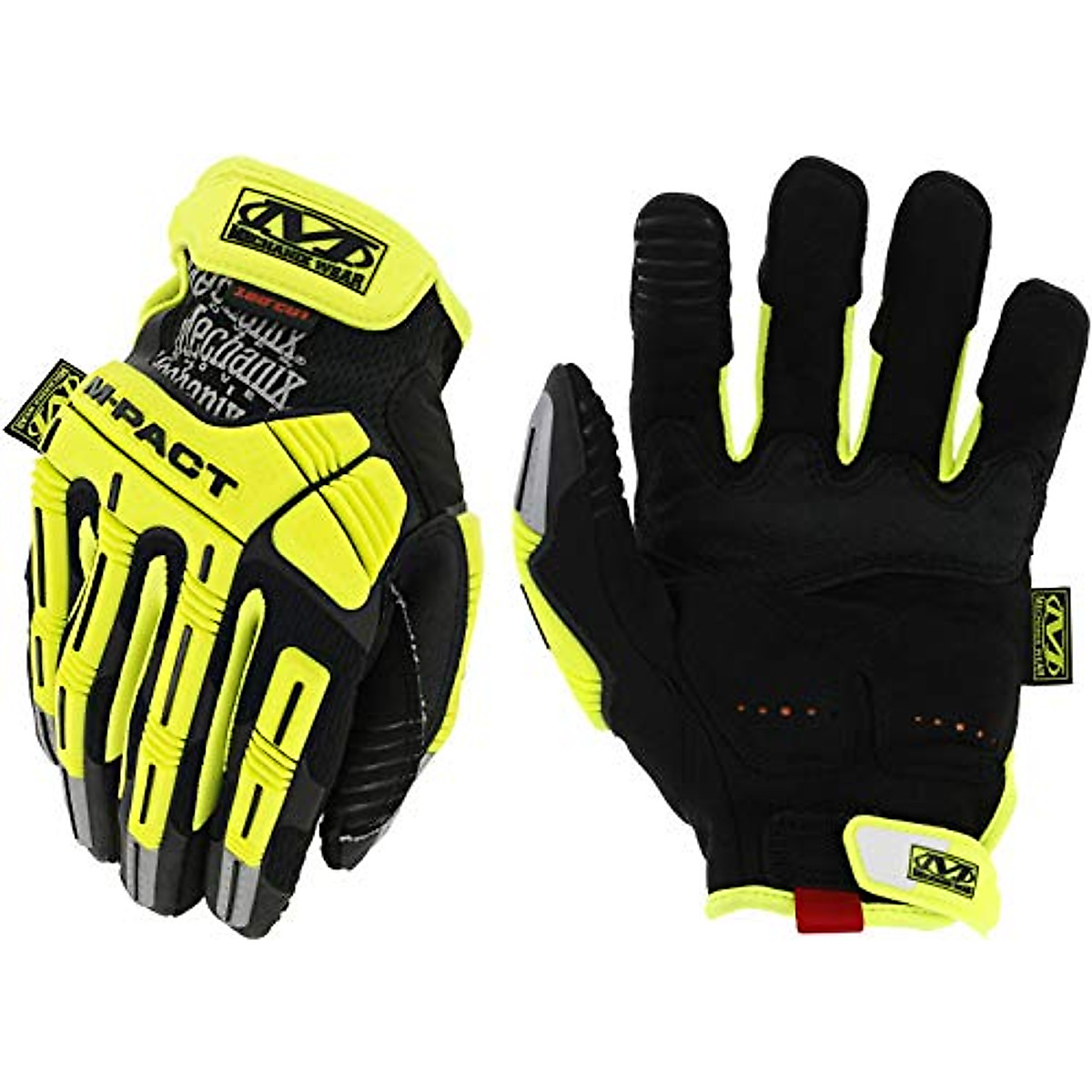 Mechanix WEARSMP-C91-010 Cut Resistant Gloves, Hi-Vis Yllw, L, PR,Fluorescent Yellow & Orange,Large
