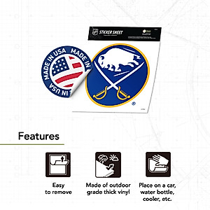 Desert Cactus Buffalo Sabres Team NHL National Hockey League Sticker Vinyl Decal Laptop Water Bottle Car Scrapbook (Individual A)