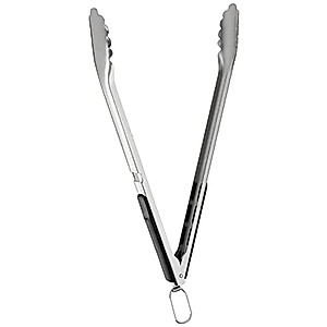 OXO Good Grips Grilling Tools, 3pc Set-Tongs, Turner Rest, Black