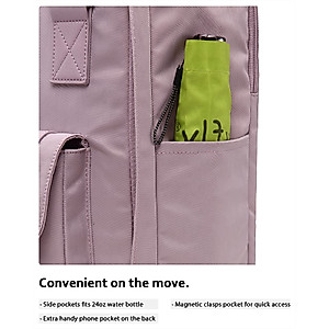 HotStyle VIAZ Vintage Backpack for Work, Travel, College, with Separate 15.6" Laptop Compartment & Trolley Sleeve, Ashrose