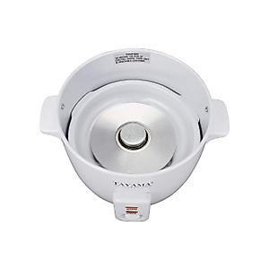 Tayama Rice Cooker with Steam Tray 3 Cup, White (RC-03R)