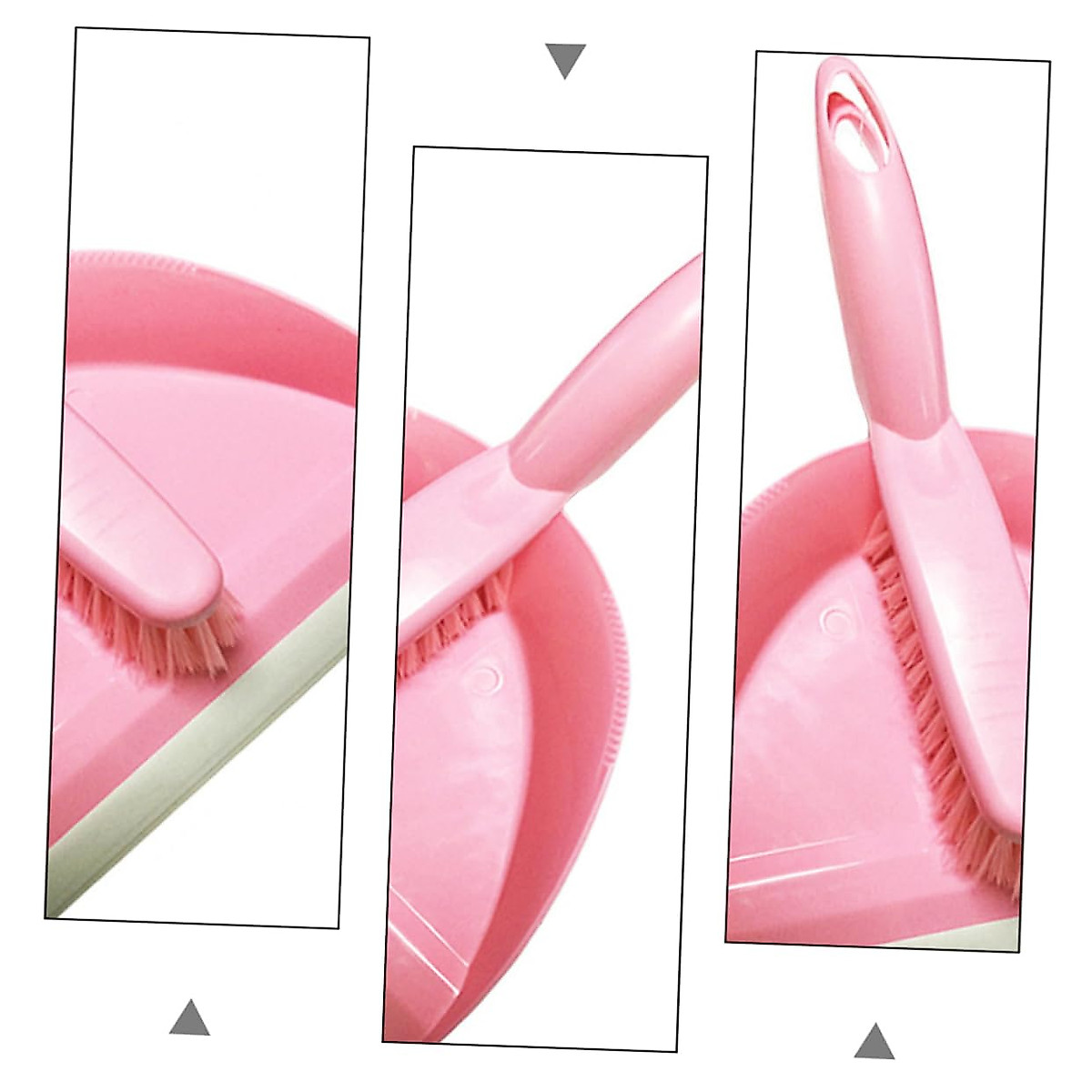 Outanaya 2pcs Mini Broom Dustpan Set Mini Brush Mini Dust Pan Recorder Bags Small Dustpan Brush Mini Dust Broom Household Brooms Cleaning Tools Bed Broom Keyboard Cleaning Tool Plastic