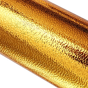 Gold Self Adhesive Contact Paper 15.7"x118" Metallic Gold Wallpaper Stick and Peel Contact Paper Kitchen Oil Proof Waterproof Backsplash Wallpaper for Countertop Cabinet Drawer Shelf Furniture Decor