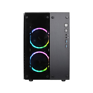Rosewill CULLINAN PX RGB-ST ATX Mid-Tower Gaming PC Computer Case, Supports 240 & 280mm Liquid Coolers, 4 Dual-Ring Remote-Controlled 120mm RGB LED Fans & 80mm Rear Fan, Tempered Glass