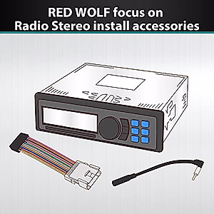 RED WOLF Add AMP Amplifier Subwoofer Speaker Wiring T-Harness Radio Stereo Plug Connector Compatible with Toyota 2018-2022 Camry RAV4 Tacoma Corolla Non-JBL System