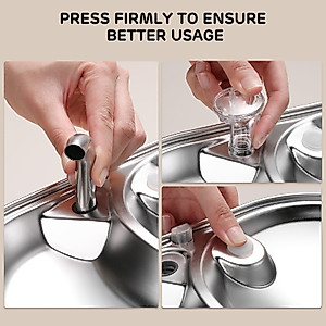 iPettie Water Fountain Filters Kits for Twins Cat Water Fountain Stainless Steel with Two Spouts, IP-WF-S05-F4, 4 x Carbon Filter, 4 x Sponge Filter