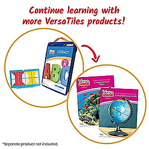 hand2mind VersaTiles Literacy Kindergarten Workbook Bundle, Science Skills and Social Studies Comprehension, Kindergarten Reading Workbooks, Reading Help, Kindergarten Homeschool Supplies (2 Books)