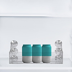 Yardwe Fridge Organizer 1pc Acrylic Display Risers Acrylic Storage Box Beverage Shelf Frige Rack Refrigerator Rack Suction Cup Display Stand Bracket Storage Rack Suction Rack