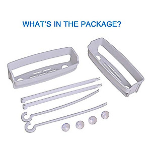 R FLORY Colorful 2 Layers Caddy Detachable Plastic Holder Bathroom Easy Dry Bathing Shelf Shower Head Hanging Holder Rack Wall Mount Bathroom Room Saver Container (Blue)