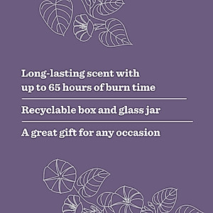 Mrs. Meyer's Clean Day Garden Heirloom Scented Soy Candle, Large, Moonflower Scent, 14 Ounce Candle