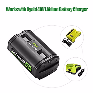 KUNLUN 40V 6.0Ah Lithium-ion Battery for Ryobi 40-Volt Collection Cordless Power Tools OP4040 OP4026 OP4030 OP4050 OP4060A Battery