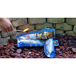 Pine Mountain Roasting Logs, Cooking firelogs for Campfire, Fireplace, Fire Pit, Outdoor and Indoor Use, 6 Pack