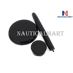 NauticalMart Medieval Armor Helmet DIsplay Stand Viking Norman Armor Spartan wooden display stand Stand in Black