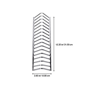UPKOCH 3 pcs Hiking Rack Portable Smoker Garden Roasting Fish Barbeque Racks Stainless BBQ or Grid Travel Parties Grate Folding Foldable for Non Standing Stick Cookware Rib Picnic Silver