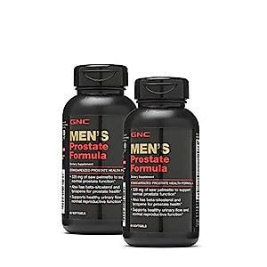 GNC Men's Prostate Formula, Twin Pack, 60 Softgels per Bottle, Supports Normal Reproductive Function